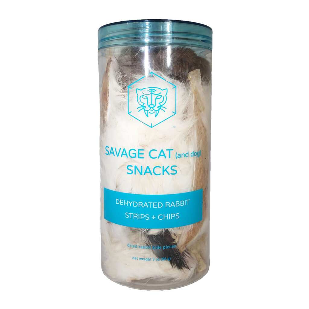 Dehydrated Rabbit Strips + Chips – SAVAGE CAT FOOD